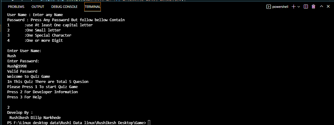 Github Rushikeshnarkhedepatil Quiz Game In Java Quiz Game Console