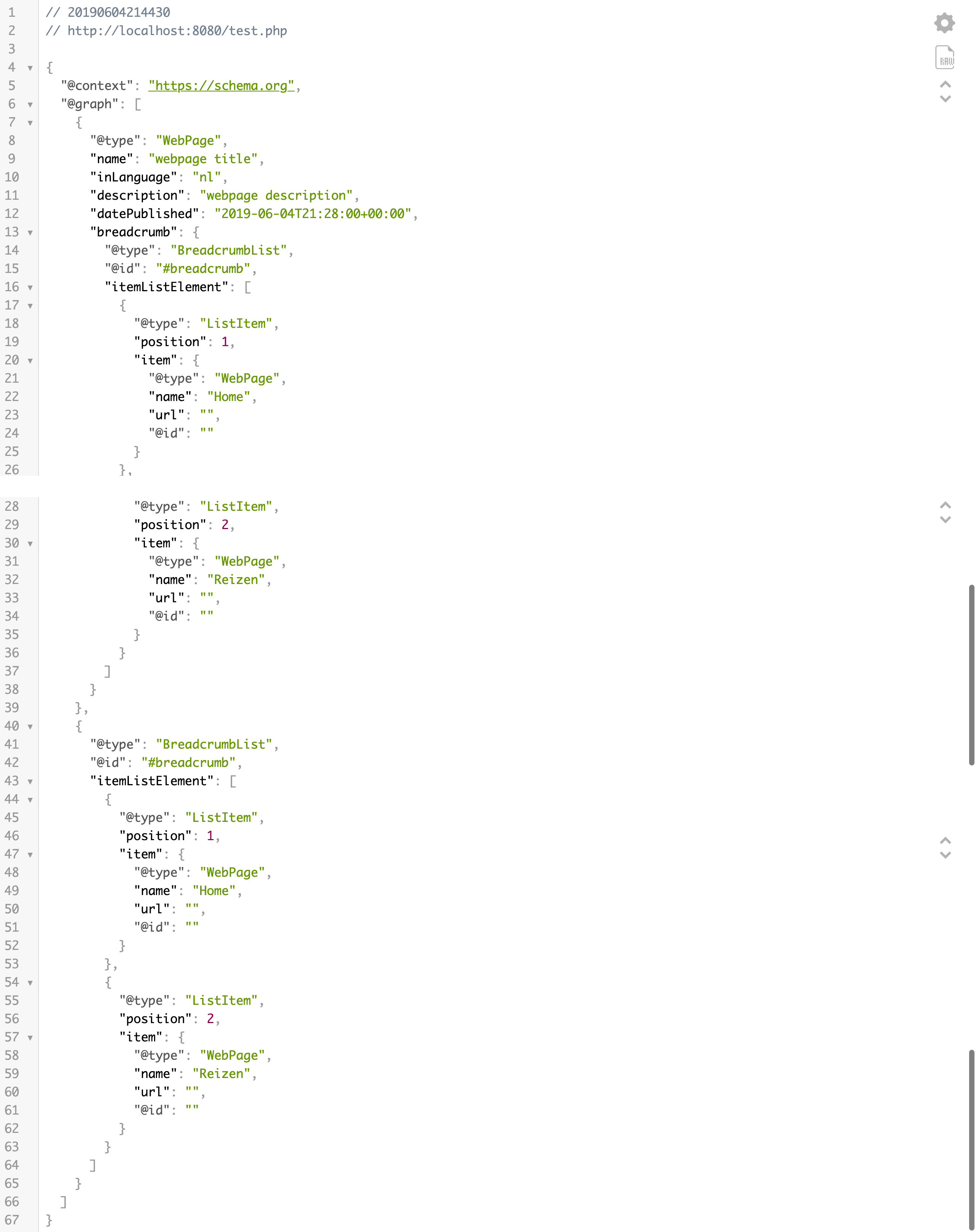 Breadcrumb listitem added twice · Issue #84 · spatie/schema-org · GitHub