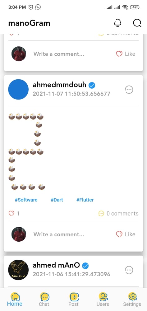 GitHub - mano270699/manoGram: Flutter social media App using Firebase ...