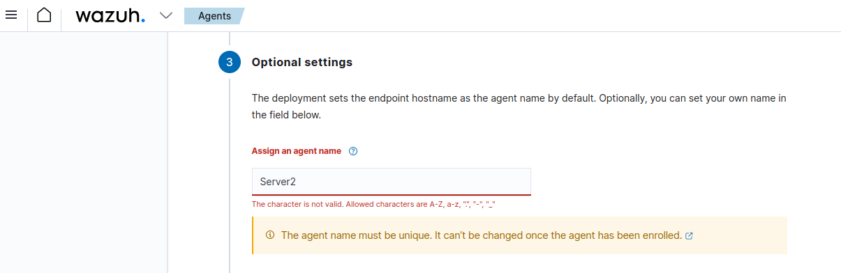 Incorrect agent name validation: numeric characters should be allowed · Issue #6029 · wazuh ...