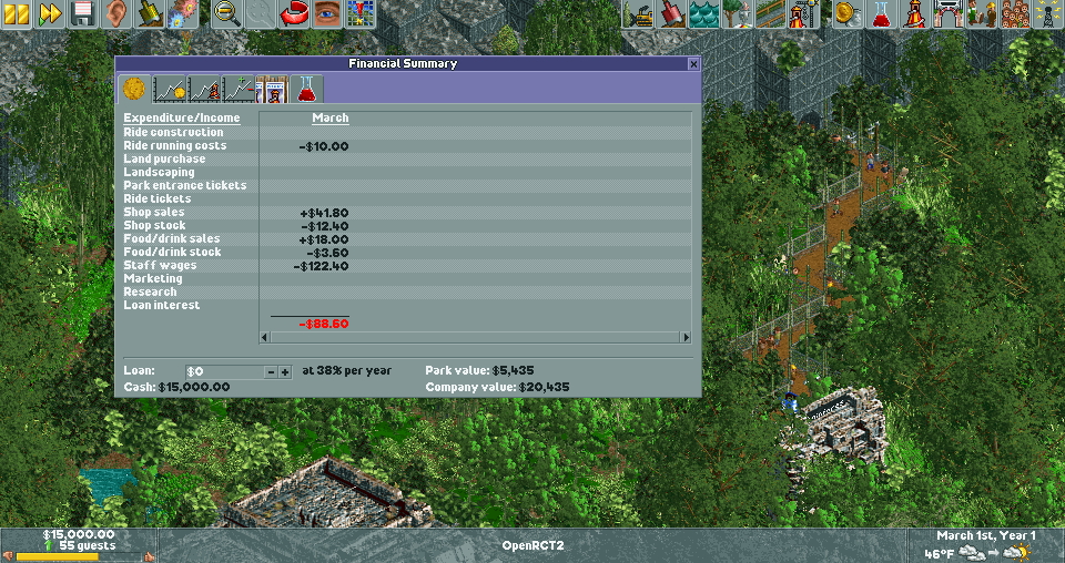 Finances window not cleared when starting some .park scenarios · Issue #17996 · OpenRCT2 ...