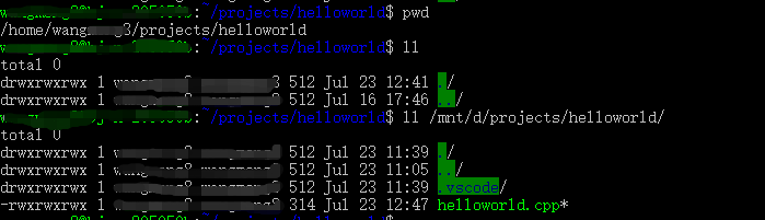 i can not build the hello word on WSL task which is the demo in vscode ...