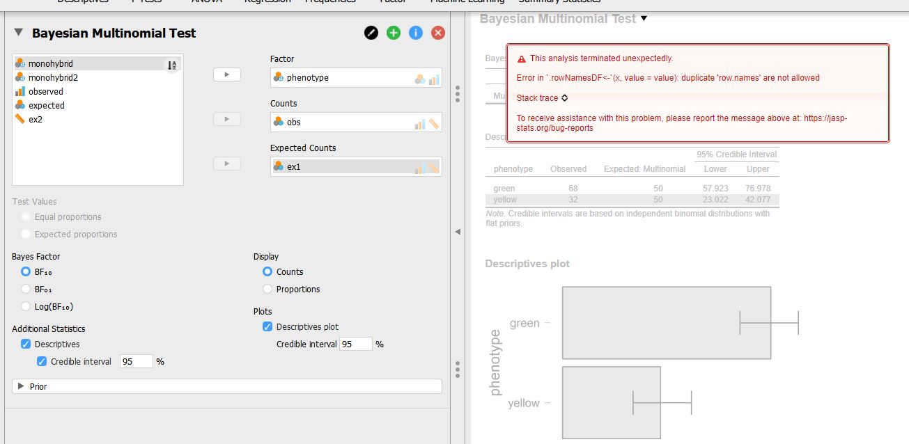 Bayesian Multinomial Errors · Issue 629 · Jasp Statsjasp Issues · Github