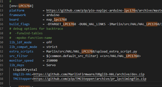 Error: 'LPC176x' has not been declared · Issue #130 · bigtreetech/BIGTREETECH-SKR-V1.3 · GitHub