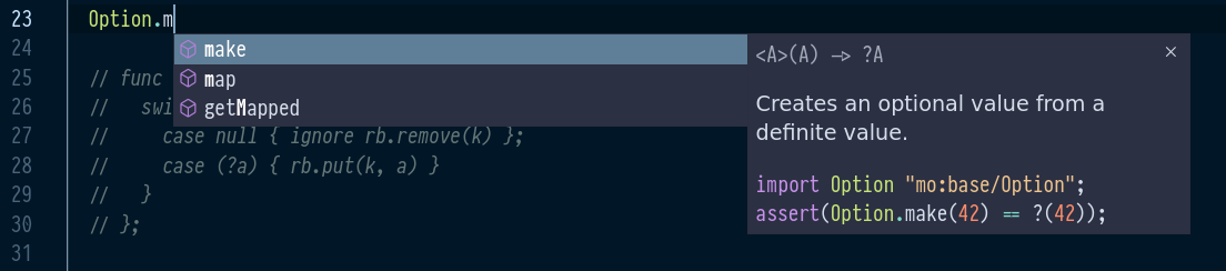 [mo-ide] Show documentation in completions · Issue #2349 · dfinity/motoko · GitHub