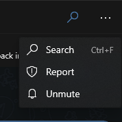 Some option missing when we click on 3 dots in channel · Issue #1911 · UnigramDev/Unigram · GitHub