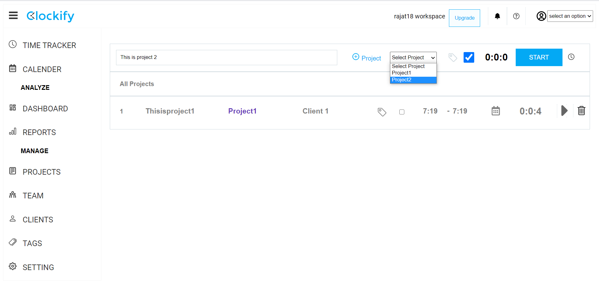 Clockify-Updated Clone - Codesandbox