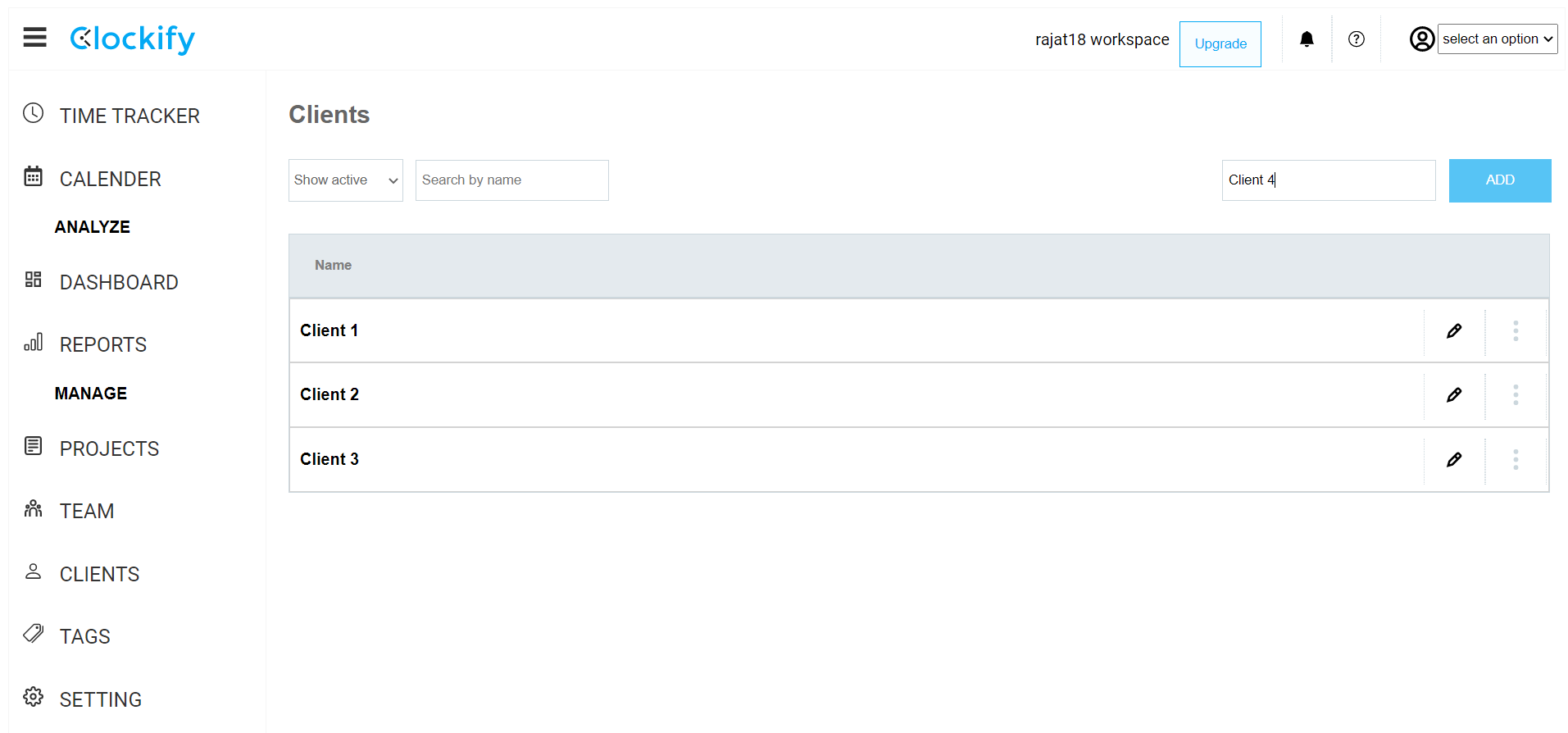 Clockify-Updated Clone - Codesandbox