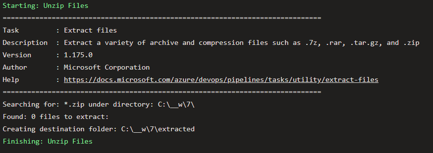 ExtractFiles Task does not work anymore · Issue #13613 · microsoft/azure-pipelines-tasks · GitHub