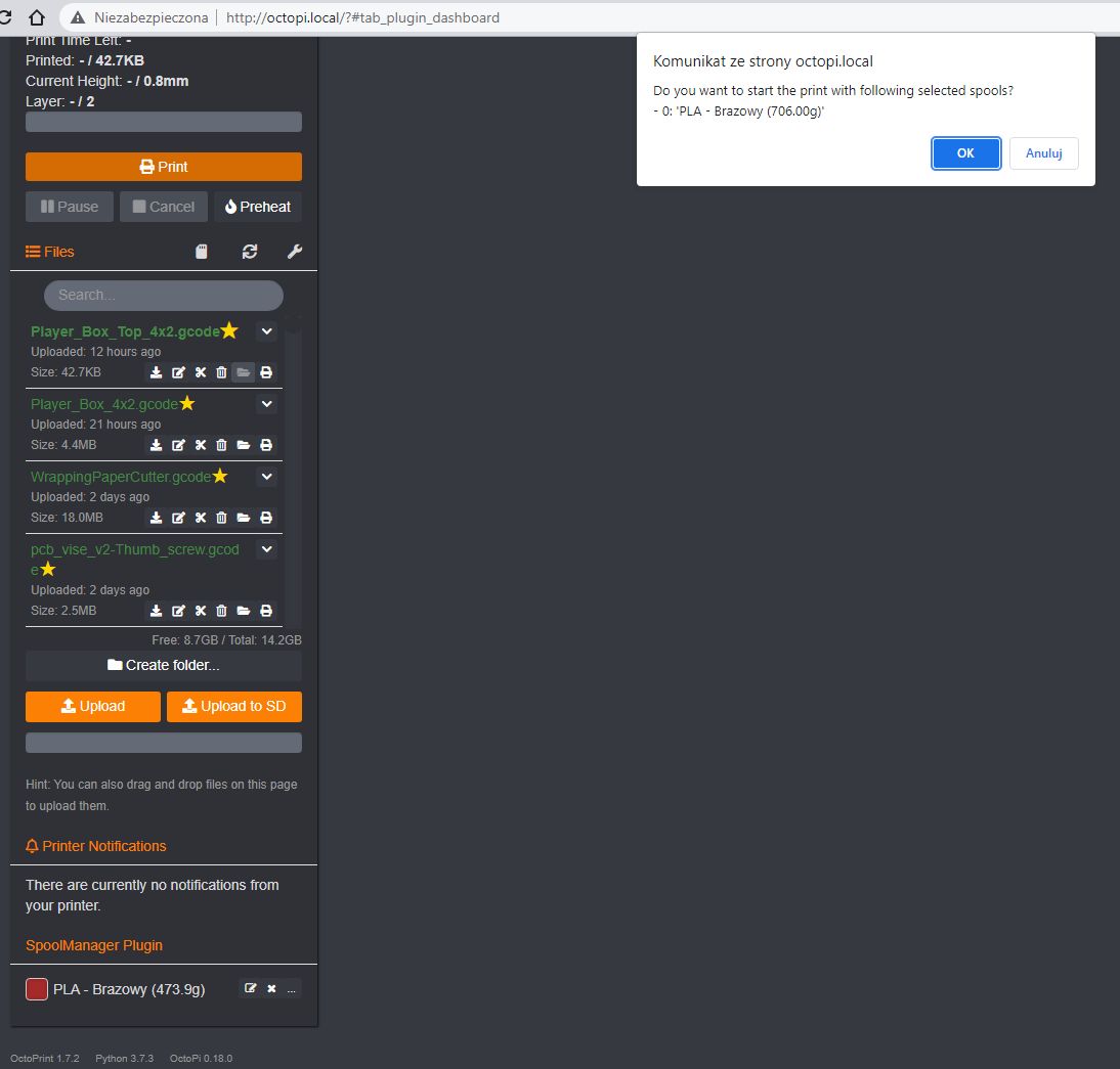Confirmation dialog shows wrong data · Issue #196 · OllisGit/OctoPrint-SpoolManager · GitHub