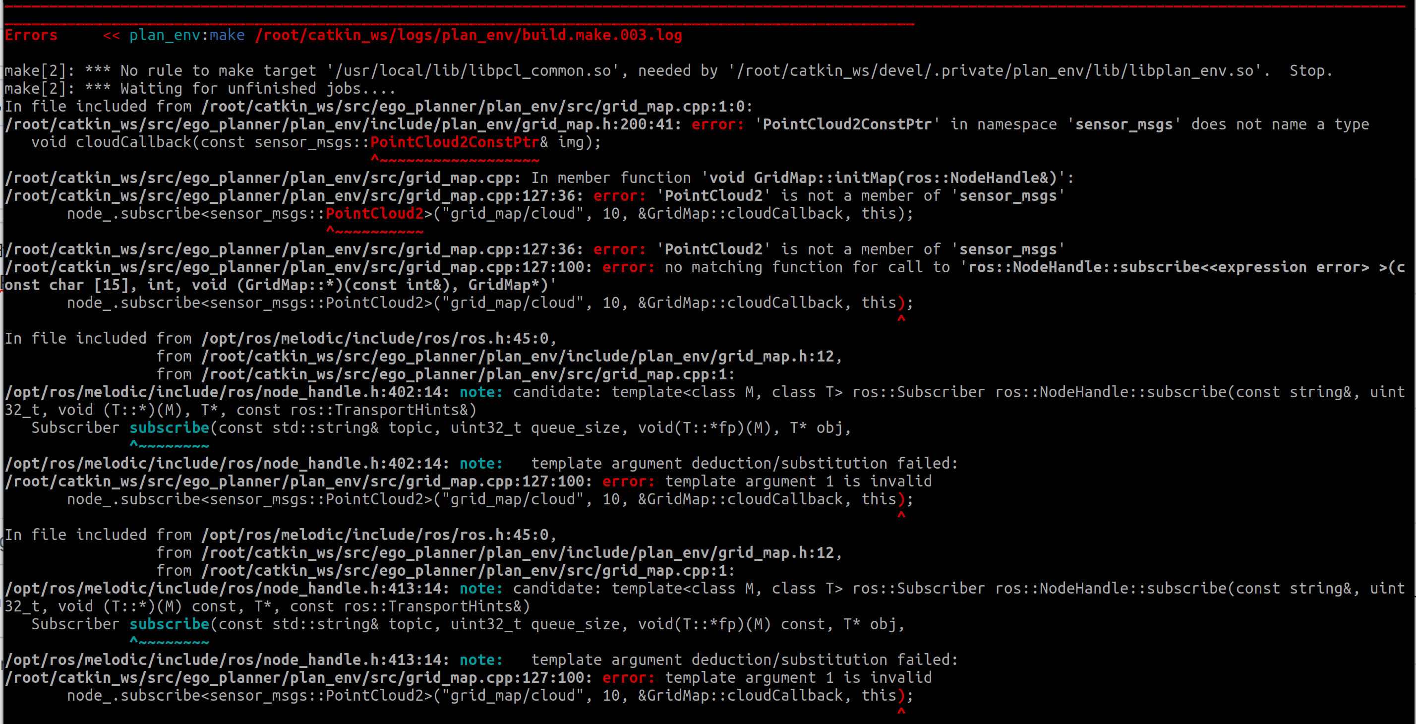 docker三维运动规划部分编译不通过 · Issue #63 · robin-shaun/XTDrone · GitHub