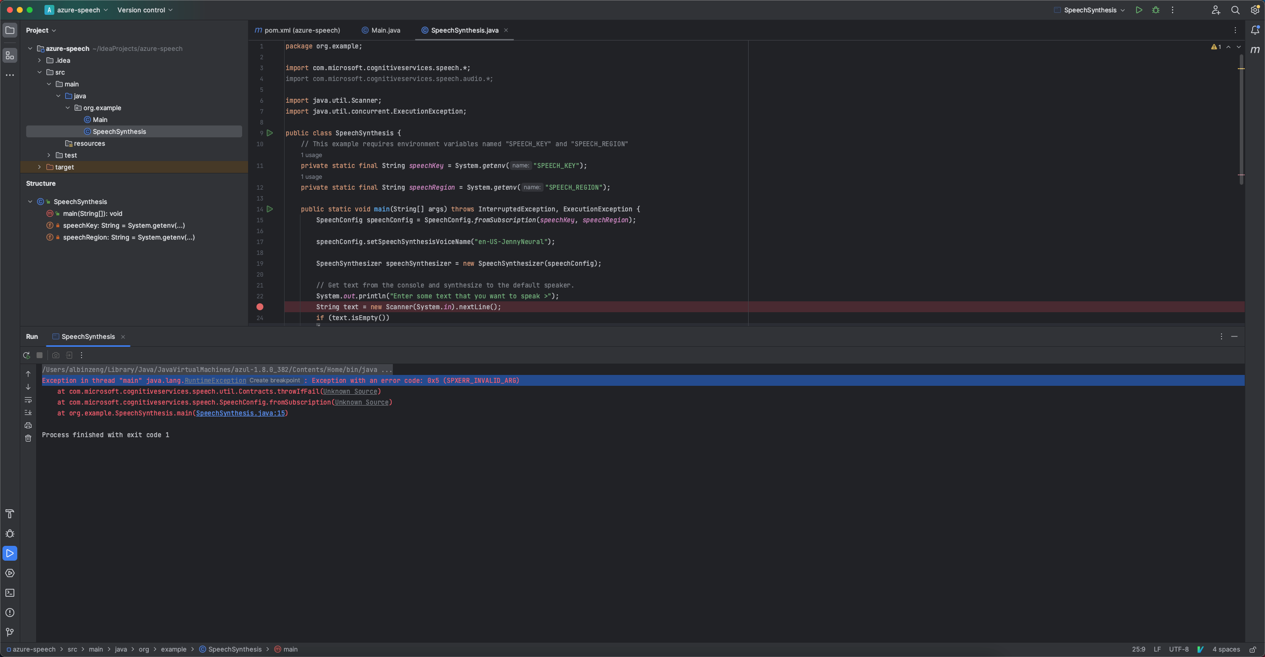 azure-cognitiveservices-speech==1.32.1 just not work · Issue #2076 · Azure-Samples/cognitive ...