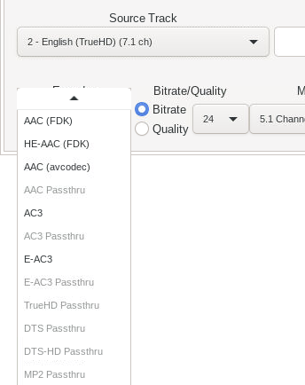 TrueHD passthru greyed out · Issue #201 · jlesage/docker-handbrake · GitHub