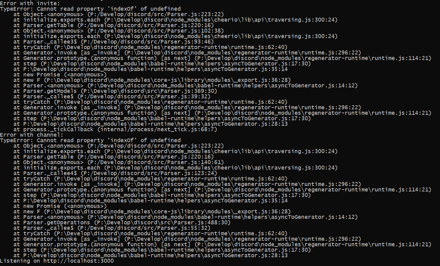 Generation fails · Issue #1 · cryptiklemur/discord-service-definition-generator · GitHub