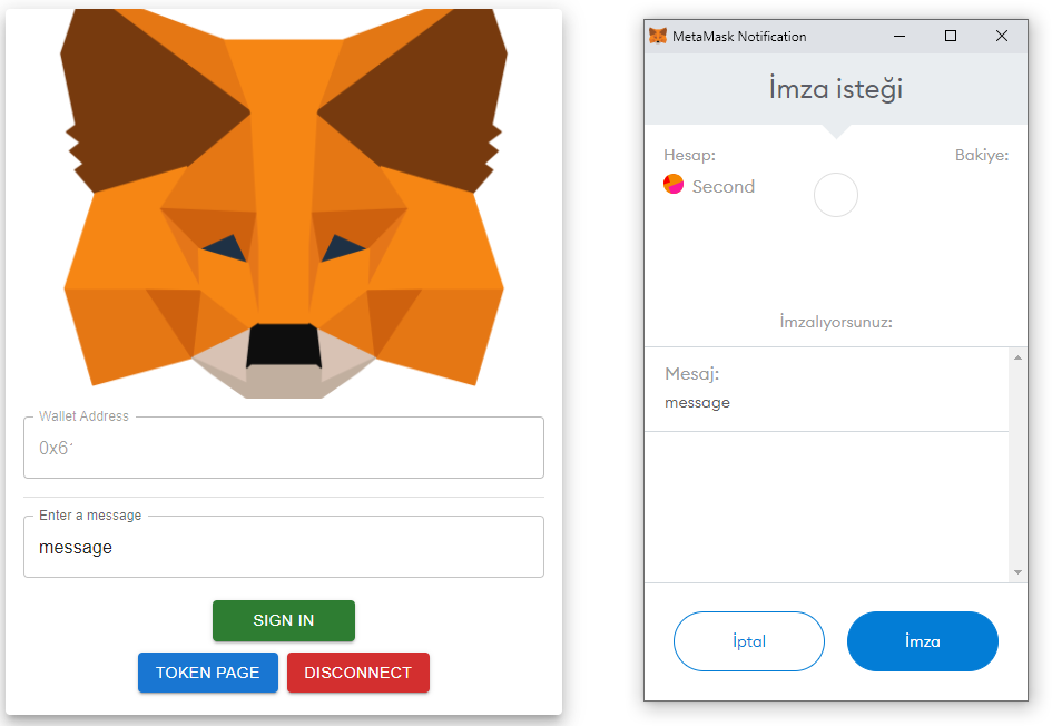 GitHub - canerigus/metamaskApp: Metamask Message Sign & Verify App with React JS and Web3 JS