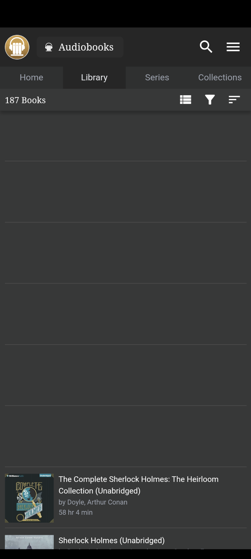 UI - Library List View Scrolling - Improper Indexing · Issue #179 · advplyr/audiobookshelf-app ...