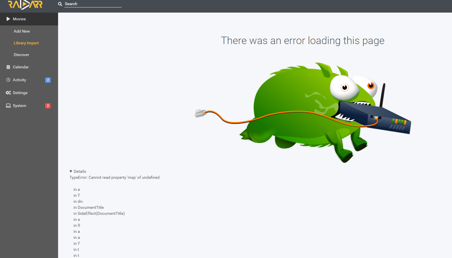 Issue Importing Existing Library Docker · Issue 5777 · Radarr Radarr · Github