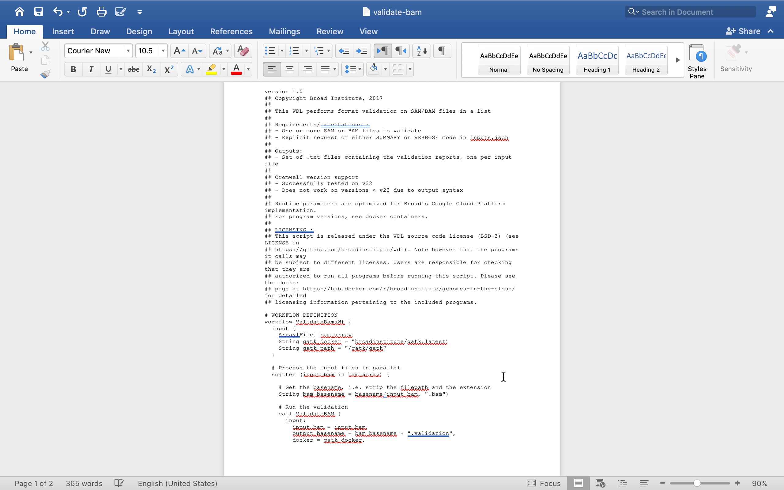 Error Running Gatk Seq Format Validation Workflow · Issue 6710 · Broadinstitutegatk · Github