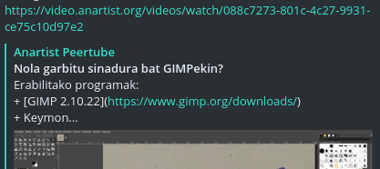 URL text preview displays unrendered · Issue #3839 · Chocobozzz/PeerTube · GitHub