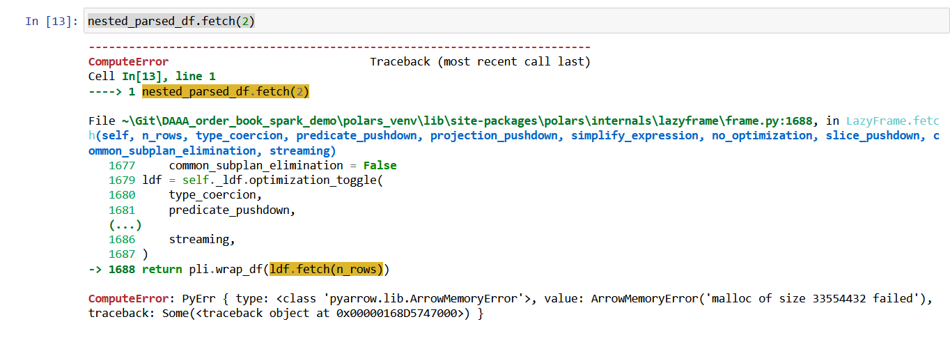 Out Of Memory For `plscandelta` And `fetch` · Issue 7337 · Pola Rspolars · Github 