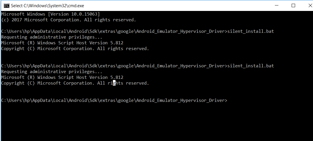 getting problem while installing HAXM · Issue #276 · intel/haxm · GitHub