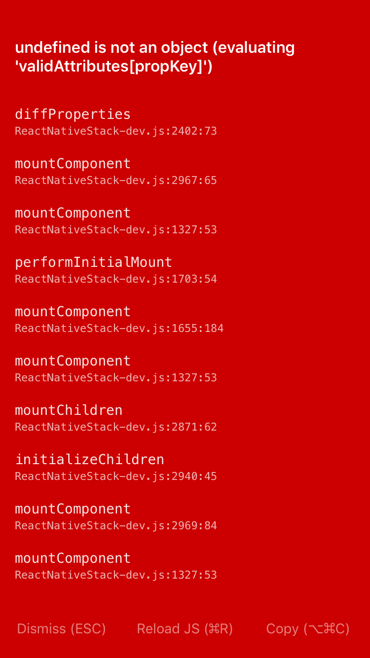 Undefined Is Not An Object Evaluating Validattributes Propkey · Issue 498 · Software