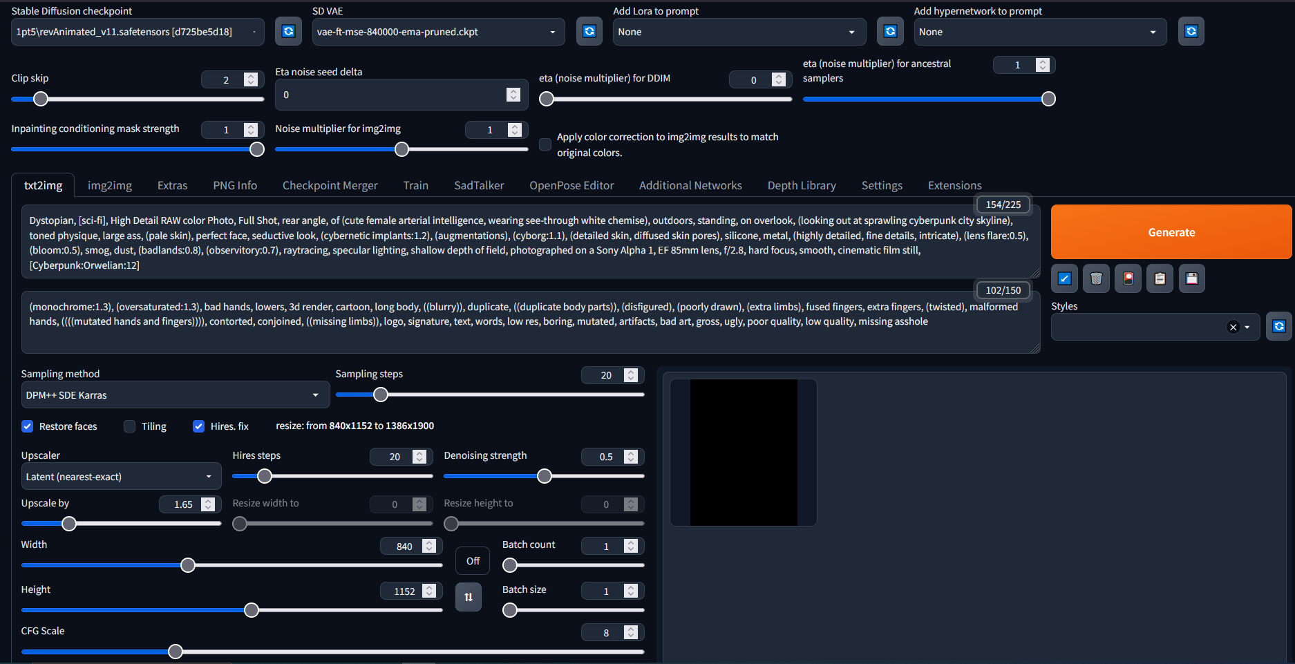 Tiled VAE Hi Res Fix Generating Black Images · Issue #135 · pkuliyi2015/multidiffusion-upscaler ...