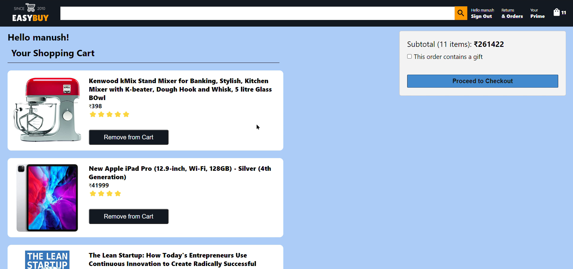 GitHub - Manush54/easy-buy: A Simple Shopping Website Using React