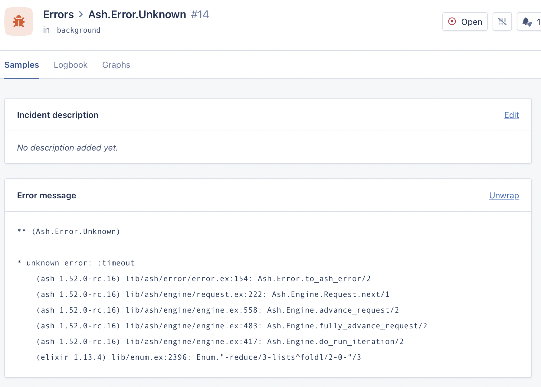 `Ash.Error.Unknown` timeout errors without any context · Issue #344 · ash-project/ash · GitHub