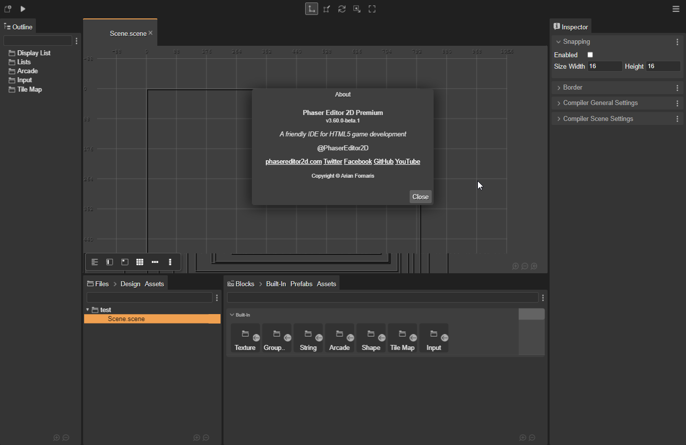 All in One Scene window tearing · Issue #266 · PhaserEditor2D/PhaserEditor2D-v3 · GitHub
