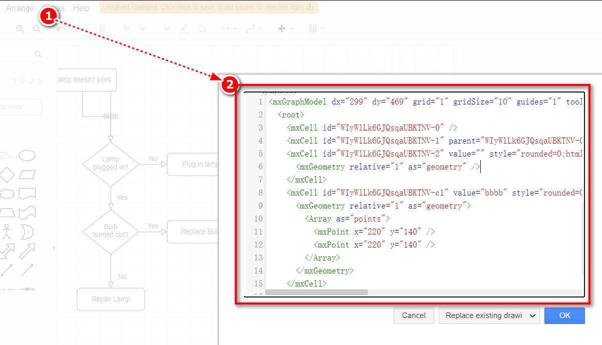 Use CodeMirror to make plug-ins or shapes · Issue #1834 · jgraph/drawio · GitHub