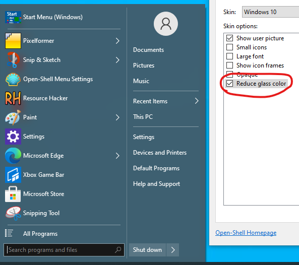 New Skin contribution enquiry · Issue #538 · Open-Shell/Open-Shell-Menu ...