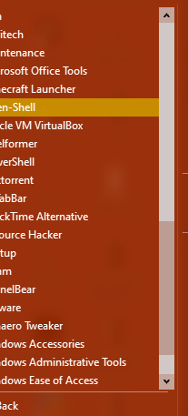 Start menu: Custom scrollbars on Win10? · Issue #415 · Open-Shell/Open-Shell-Menu · GitHub