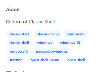 About text should say "Classic Shell Reborn" or "Reborn Classic Shell" · Issue #431 · Open-Shell ...