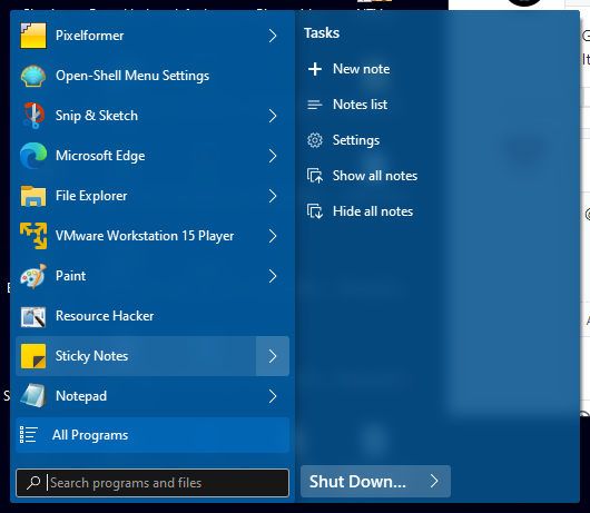 Fix The Handling Of Jump Lists For Modern Applications · Issue 375 · Open Shellopen Shell Menu