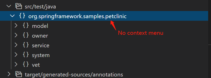 Some package node dose not have the context menu · Issue #433 ...