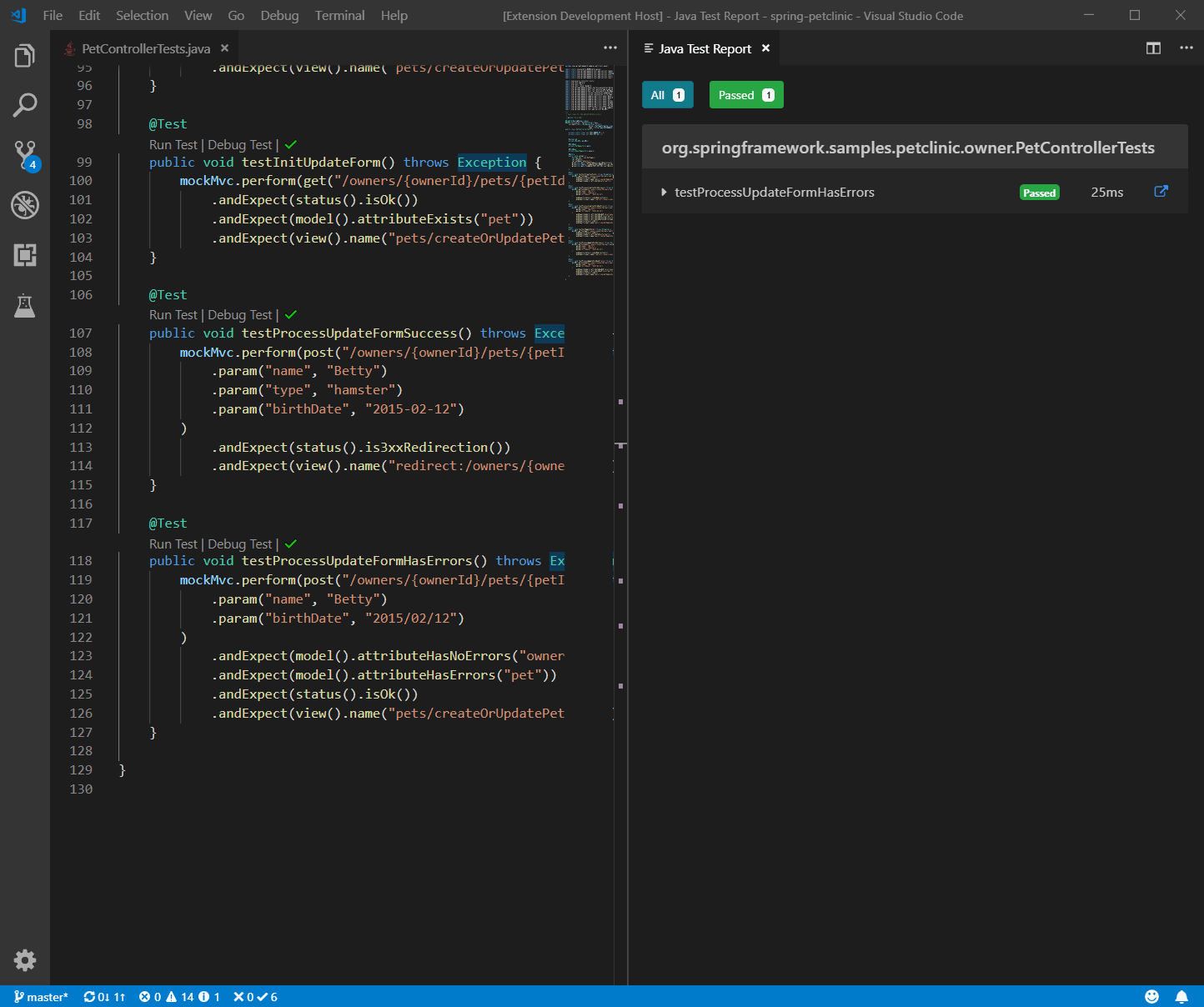 Add Support For Showing The Test Report Below The Current Editor Window · Issue 687 · Microsoft