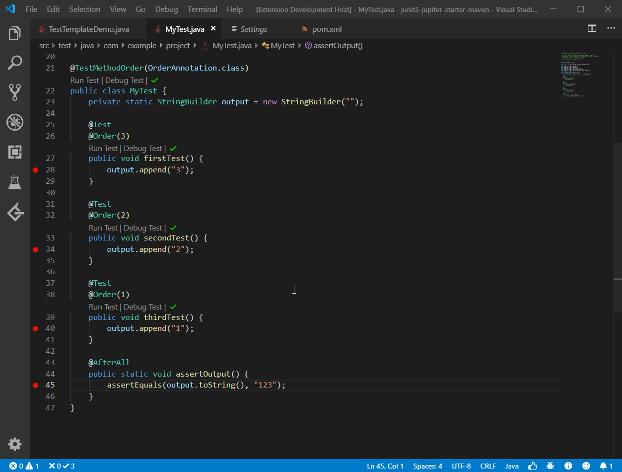 Missing compatibility with Junit 5.4.0+ · Issue #764 · microsoft/vscode ...