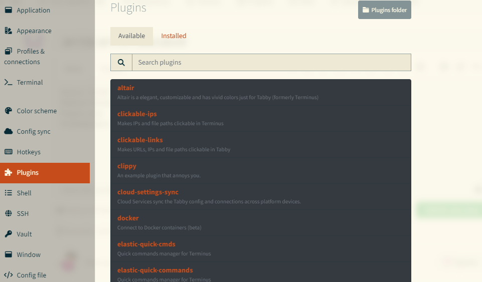 插件页面-插件列表的背景色不跟随主题变更 · Issue #5068 · Eugeny/tabby · GitHub