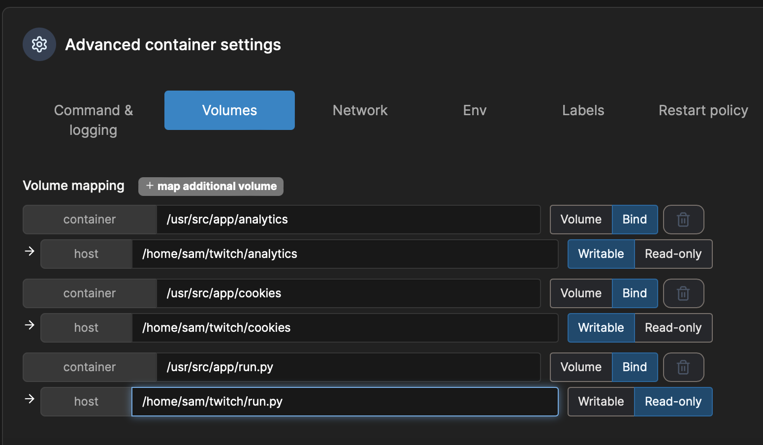 Can't deploy docker container · Issue #195 · rdavydov/Twitch-Channel-Points-Miner-v2 · GitHub