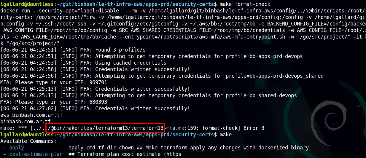 Circle-CI terraform fmt forces version 0.13.x · Issue #253 · binbashar/le-tf-infra-aws · GitHub
