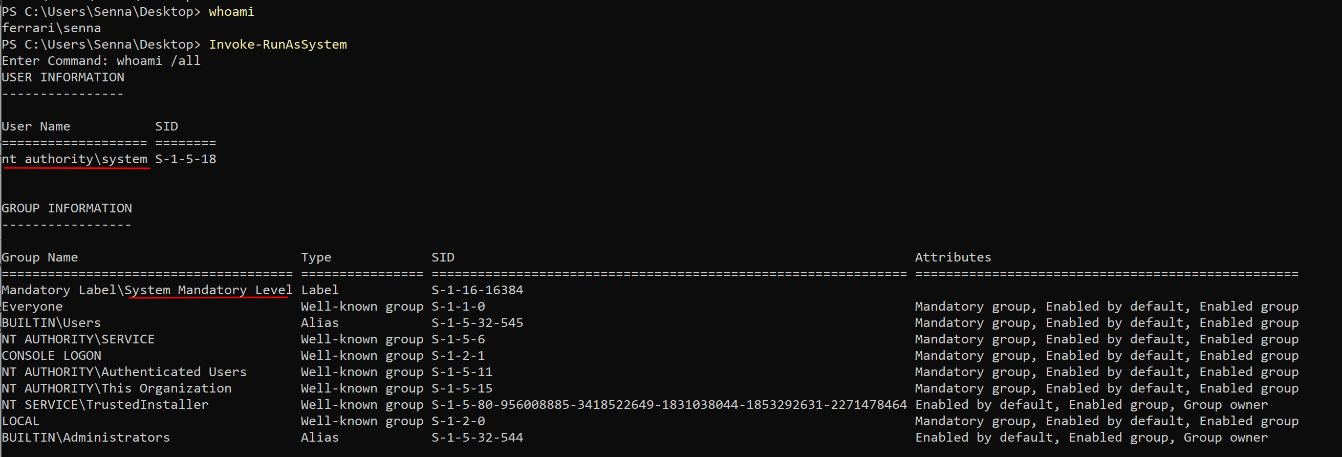GitHub - Leo4j/Invoke-RunAsSystem: A simple script to elevate current session to SYSTEM (needs ...