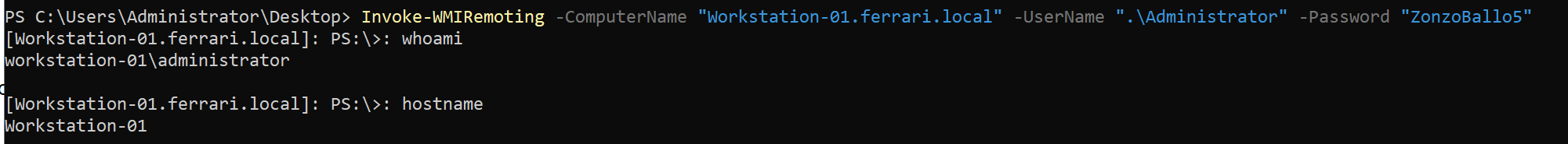 GitHub - Leo4j/Invoke-WMIRemoting: Command Execution or Pseudo-Shell over WMI