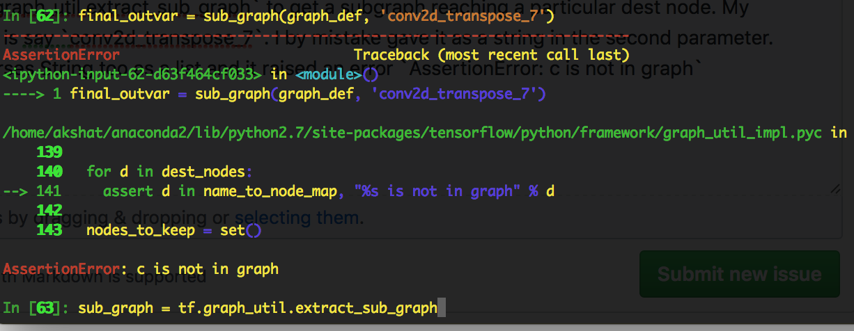 Tf Graph Util Extract Sub Graph Should Raise A Better Error Message · Issue 13047 · Tensorflow