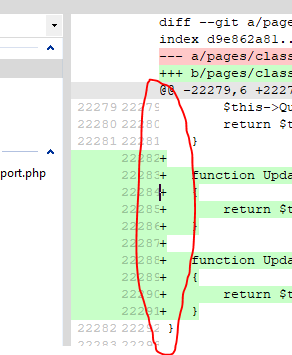 diff / small space for large line numbers · Issue #6031 · gitextensions/gitextensions · GitHub