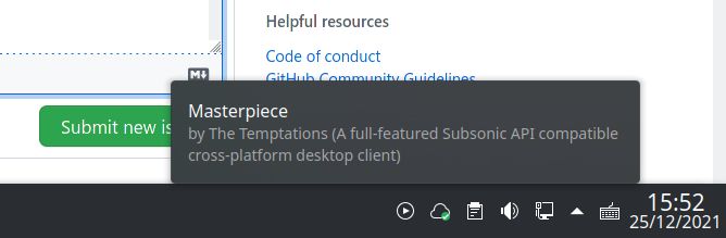 [Linux] KDE's MPRIS tray applet tooltip displays the app description instead of the app name as ...