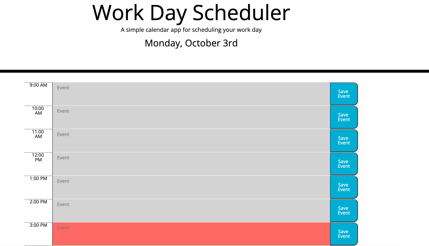 GitHub - Sabrina-Nawaz/work-day-scheduler: A simple scheduling app to ...