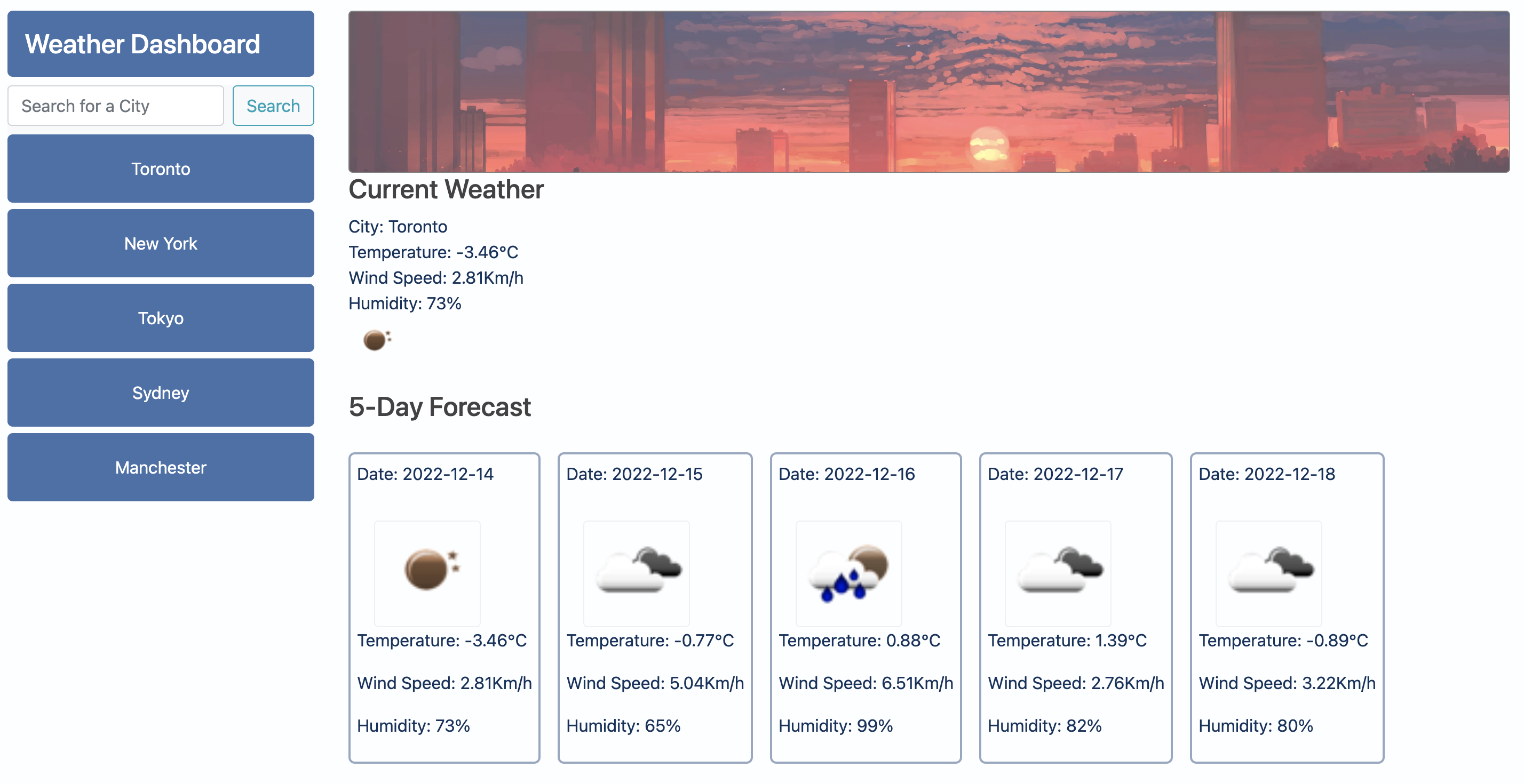 GitHub - Sabrina-Nawaz/weather-dashboard