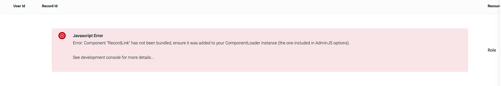 [Bug]: I can not view link of logger record · Issue #1553 · SoftwareBrothers/adminjs · GitHub